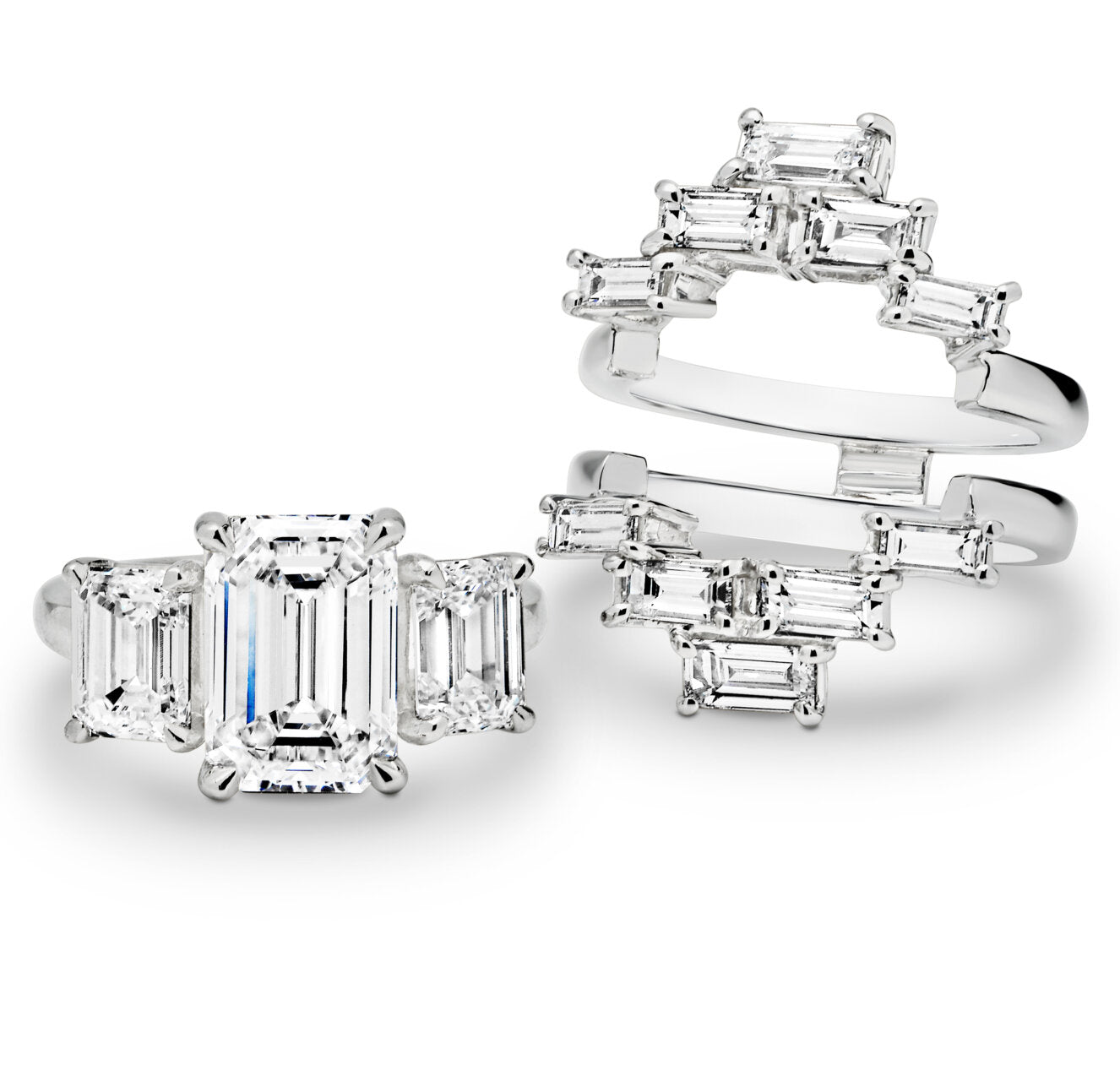 Platinum Baguette Diamond Ring Jacket – JEFF EINSTEIN JEWELLERY